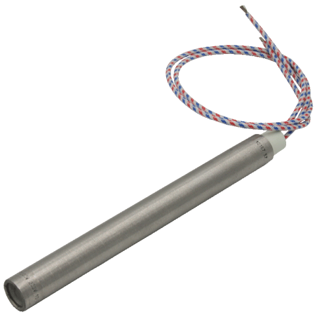 Single tube heater Ø20 non thermocoupled - 1500W - 230V 1P - Length 100 ...