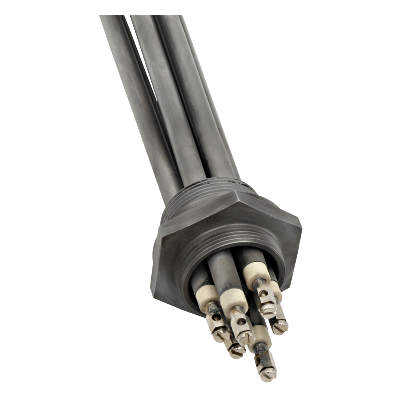 Thermoplongeur à visser 1''1/2 gaz cyl. - 6000W/230-400V - 4W/cm2 - Sans boitier | VULCANIC