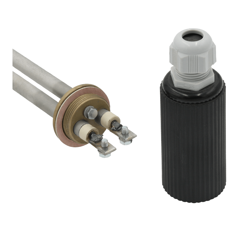 Removable immersion heaters with vertical spiral shielded tube - 500 W - Height 265 mm | VULCANIC