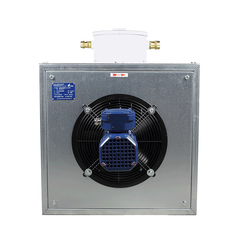 ATEX II2G IIC T3 certified industrial fan heater - 18kW / 400V 3P ...