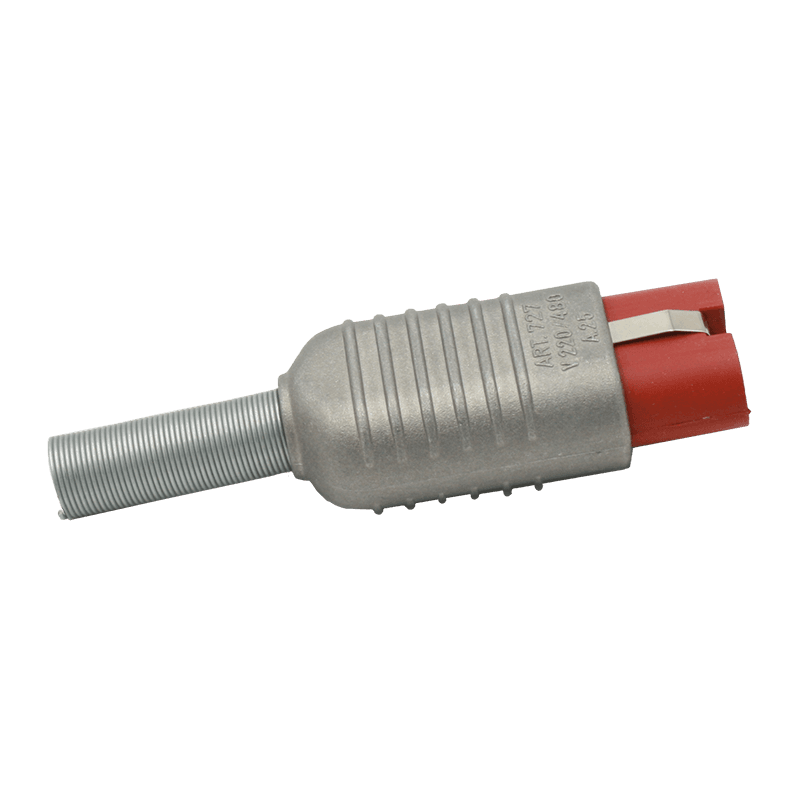 2-pole female aluminium connector + earth - Straight output - 25 A ...
