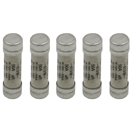 Set of 5 x 50A high-speed fuses for power units | VULCANIC