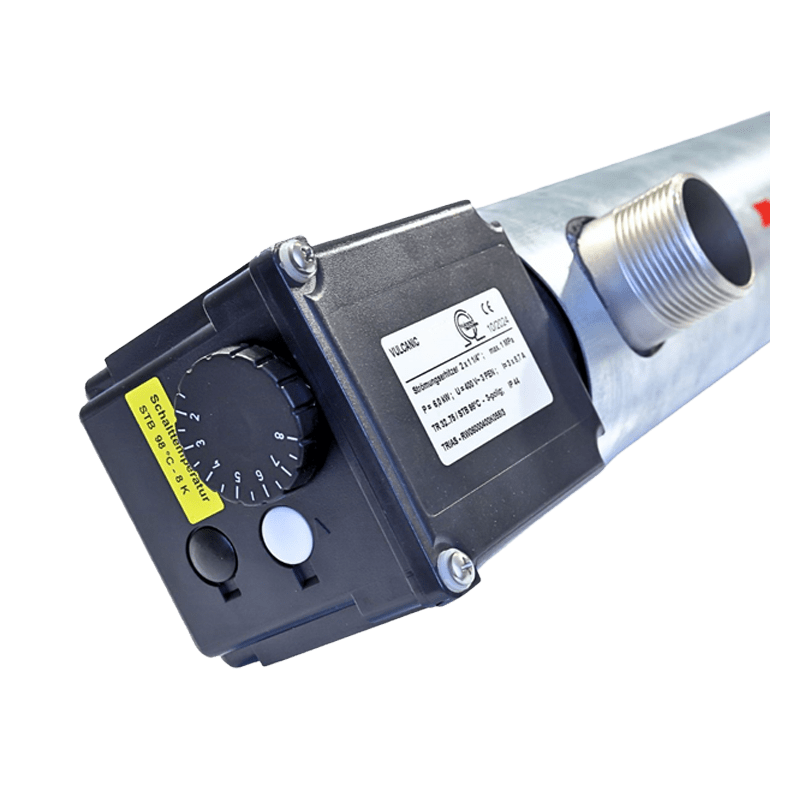 Circulation water heater for heat pump - 4500W - 400V 3P | VULCANIC