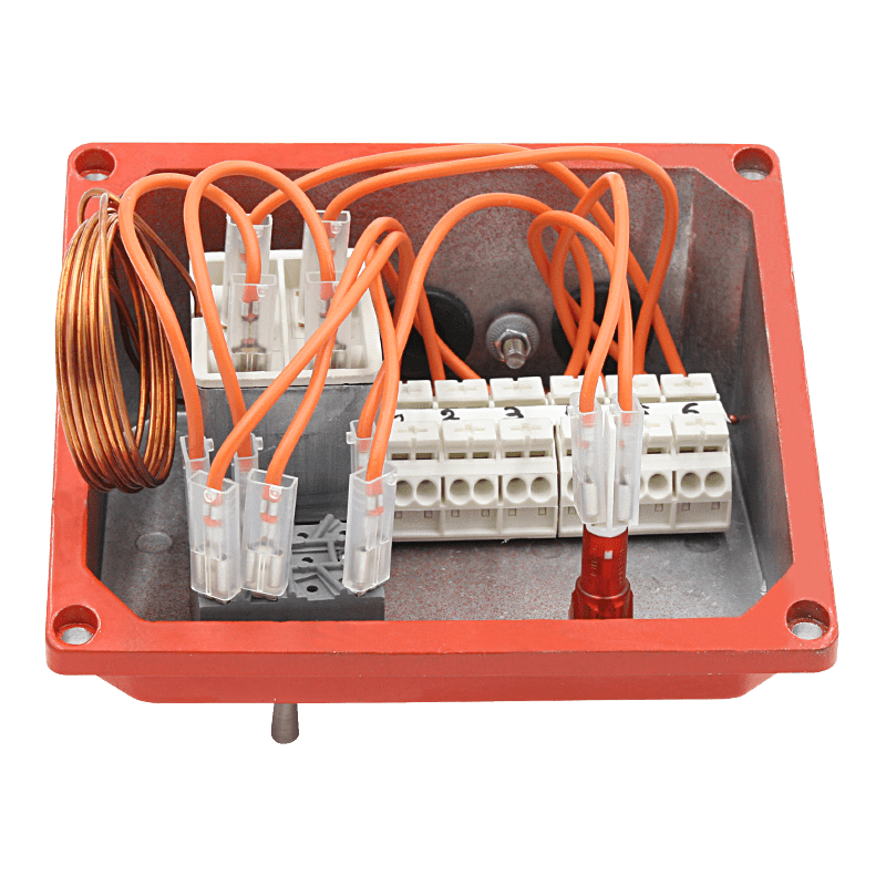 Thermostat in aluminum box with switch and heating indicator ...