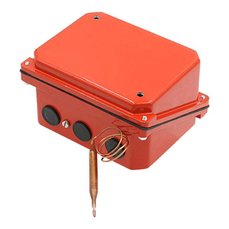 Thermostat in aluminum box with switch and heating indicator ...