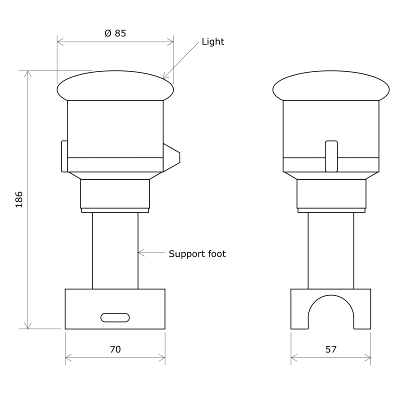End of line indicator light for heating cables | VULCANIC