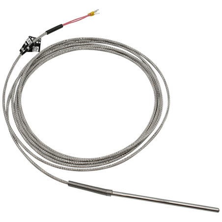 Rigid Pt100 probe Ø 6 mm with high temperature cable - L 150 mm | VULCANIC