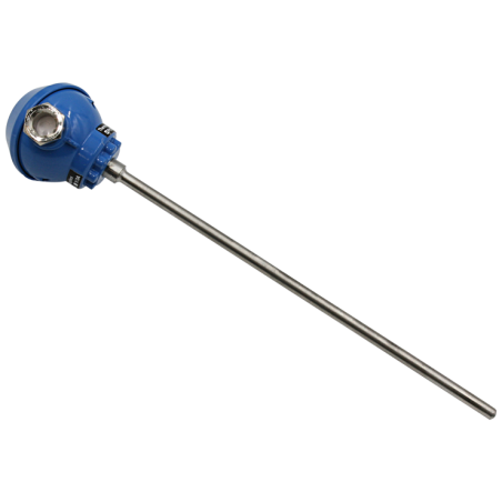 Flexible Pt100 probe Ø 4,5 mm with IP54 head - L 100 mm | VULCANIC