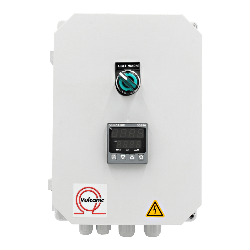 Control unit PID par Pt100 ou thermocouple - 3 kW maxi/230 V 1P - Alarm ...